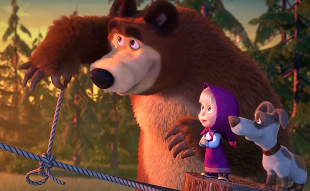 Un episodio de "Masha y el Oso" entró en el Libro Guinness como el ...