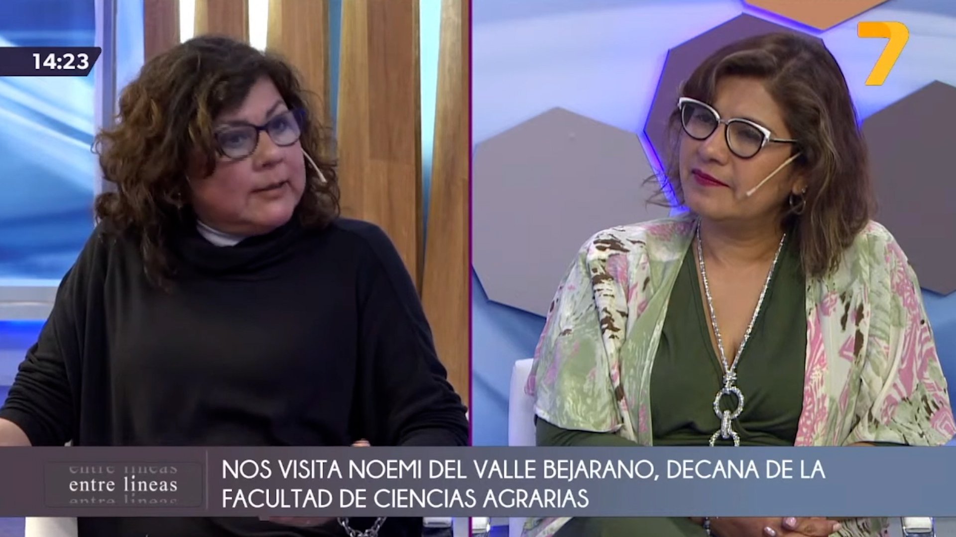 Entre Líneas (13/09/22) - Nos visita Noemi del Valle Bejarano, Decana ...