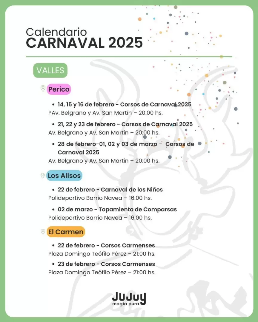 Presentaron la agenda completa de actividades para el Carnaval de Jujuy ...